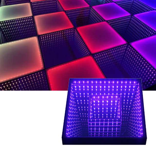 Indoor/Outdoor 3D Infinity Mirror LED Dance Floor Light