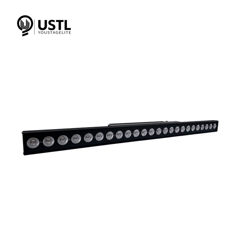 Indoor 24 x 8W DJ Linear Light Bar GRBW 4-in-1 LED DMX Control Lights ...